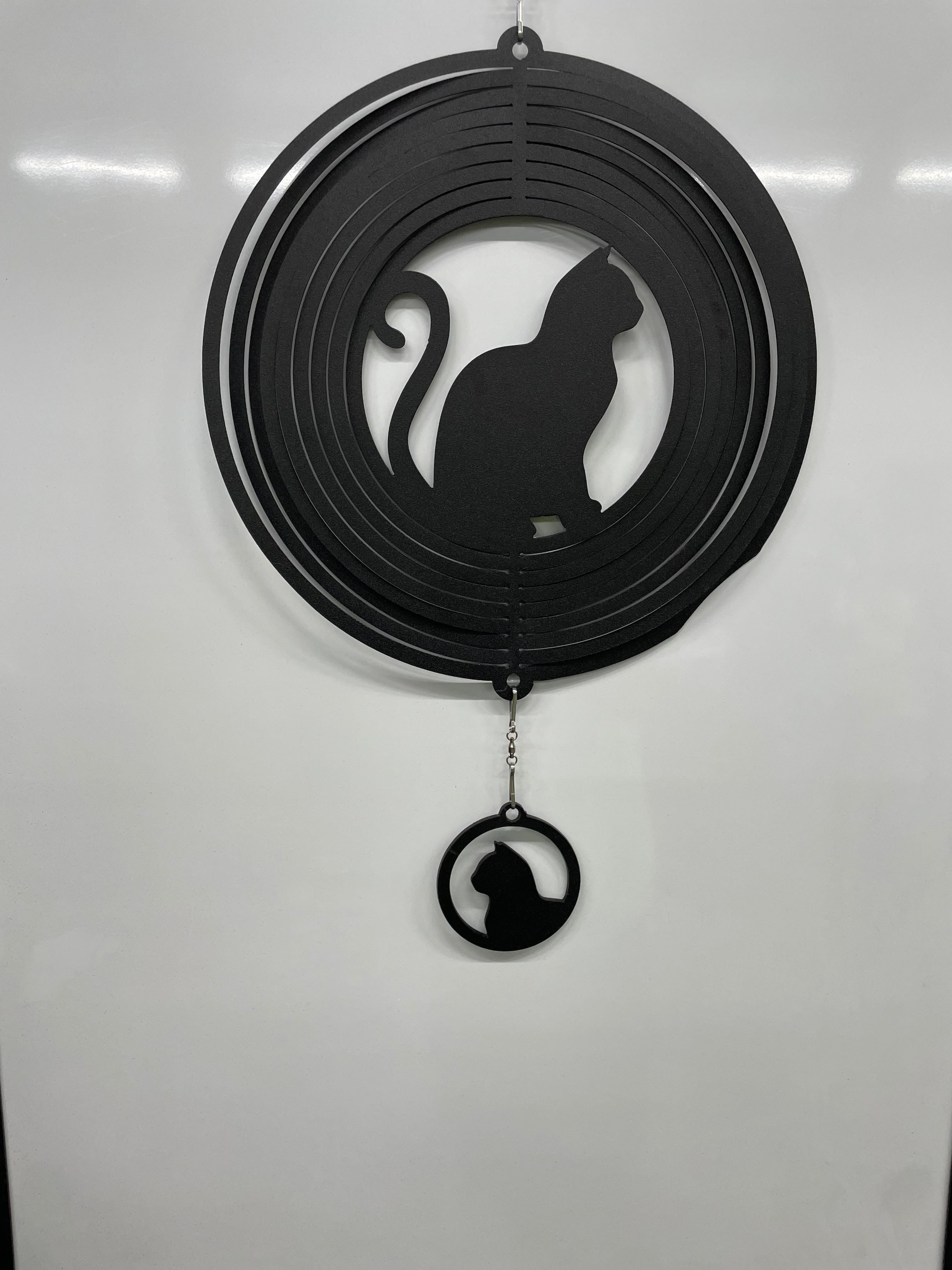 12 inch cat wind spinner – Ridiculous Metals llc