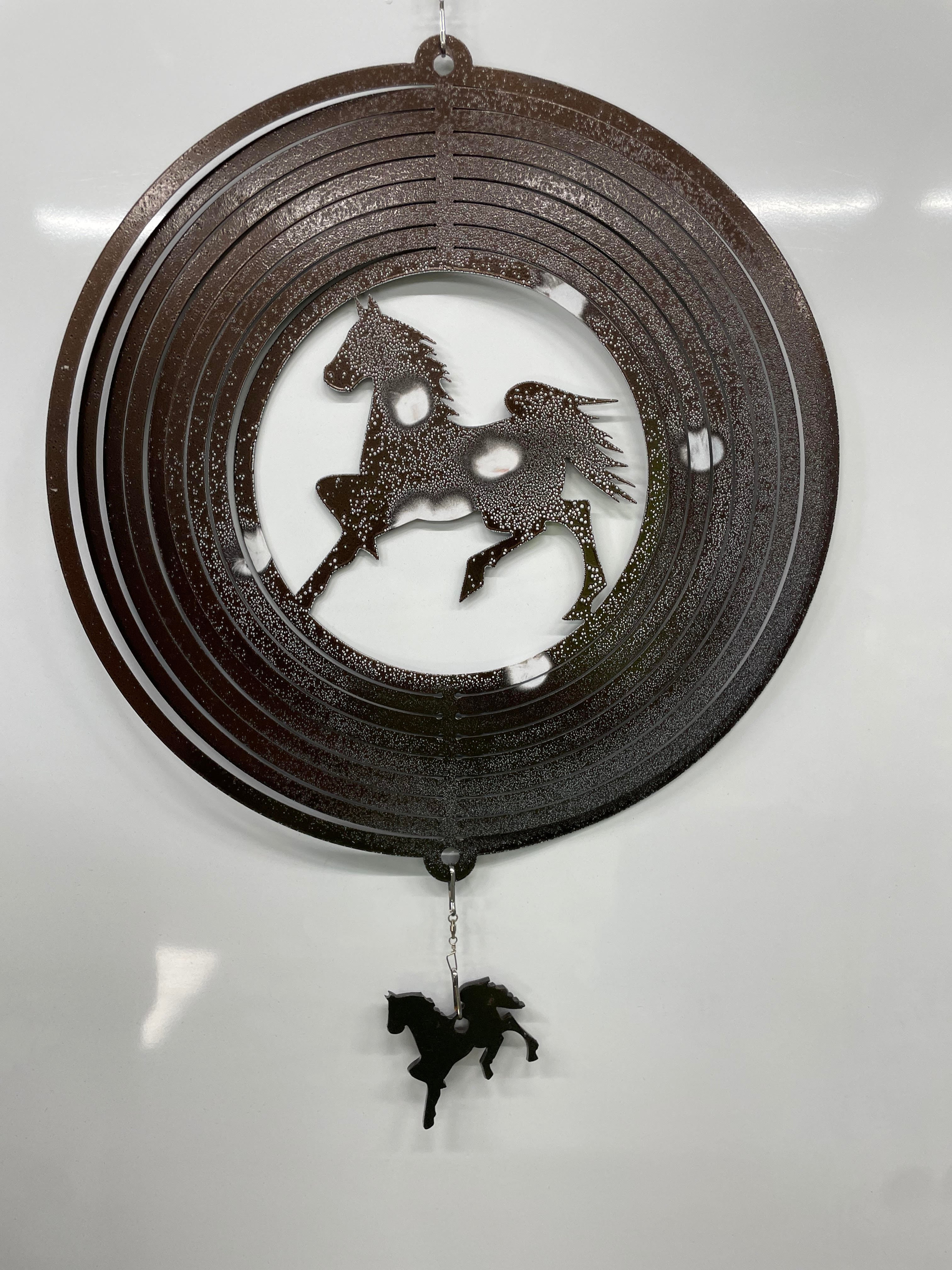 12 inch horse wind spinner – Ridiculous Metals llc